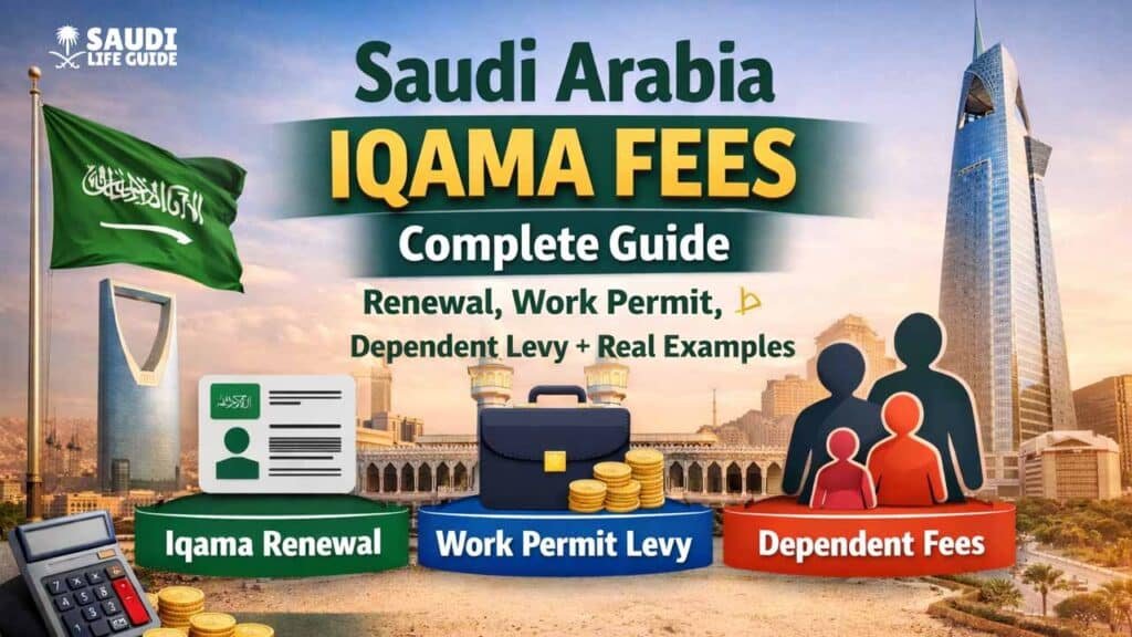 Saudi Arabia Iqama Fees 2026: Renewal & Work Permit